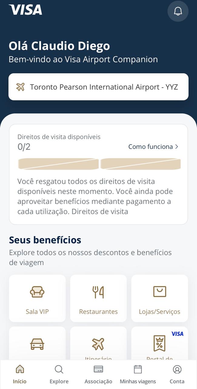 Como acessar Sala Vip com cartão Visa - Manual do Passageiro